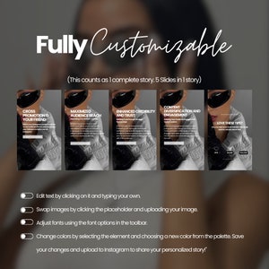 Story Templates for Social Media Managers | Minimal Canva Templates ...