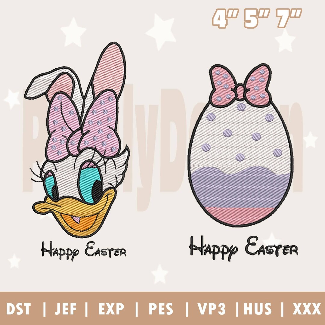 Cute Easter Mouse Friends Embroidery Machine Design, Cartoon Peeps ...