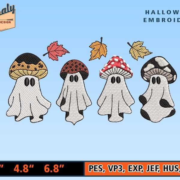 Pes File for Embroidery Mushroom - Etsy