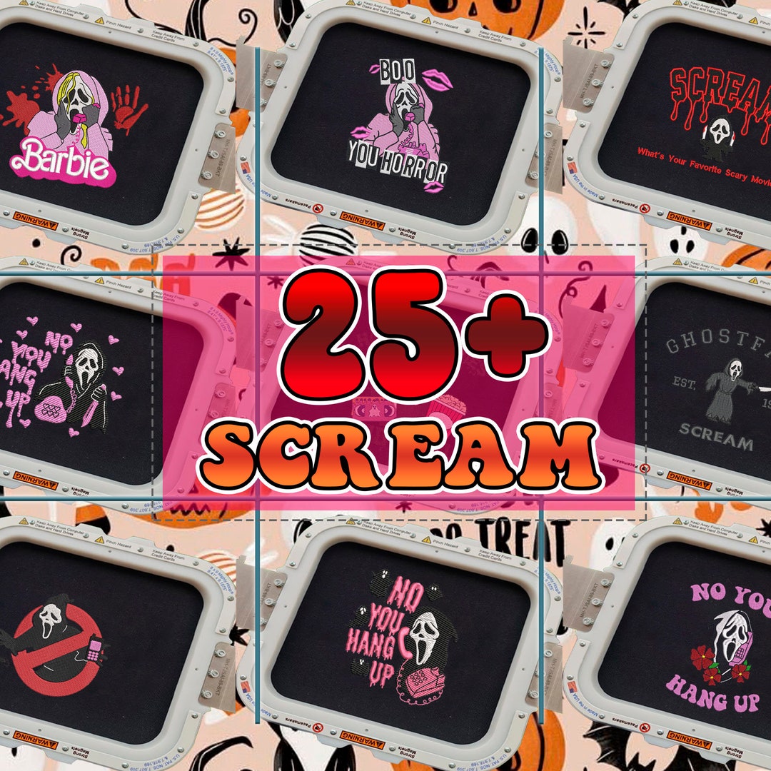 25 Halloween Movie Embroidery Bundle, Horror Characters Embroidery ...