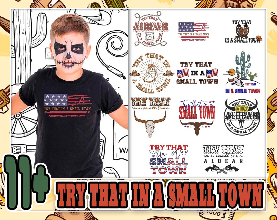 11 Small Town American Flag Embroidery Bundle Try That in A - Etsy