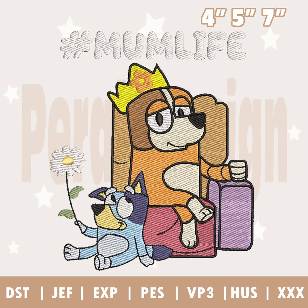 In My Mom Era Embroidery Design, Mama Embroidery, Chill Cartoon Show ...