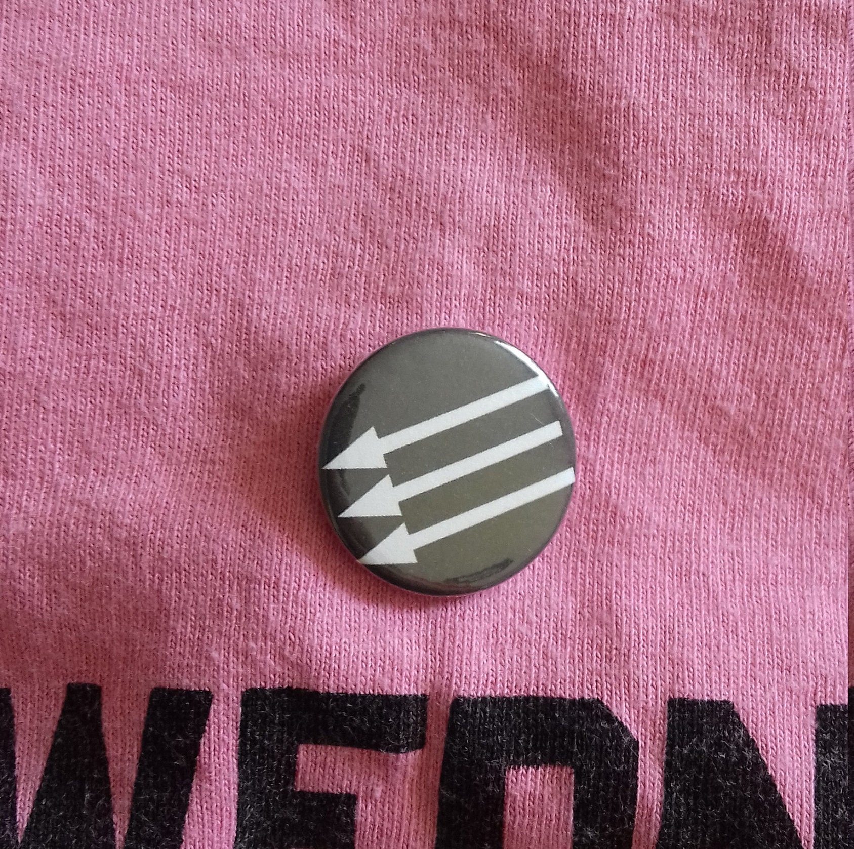 Antifascist Three Arrows Button Badge - Etsy