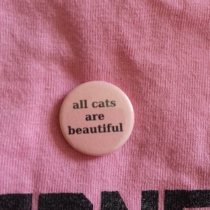 ACAB All Cats Are Beautiful Button Badge - Etsy