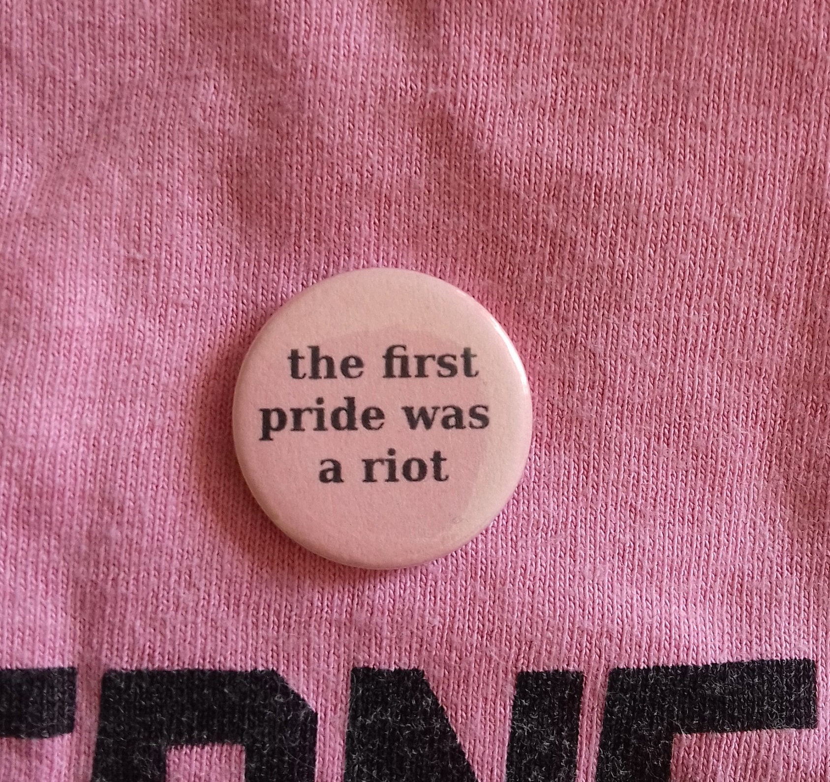 The First Pride Was a Riot Button Badge - Etsy