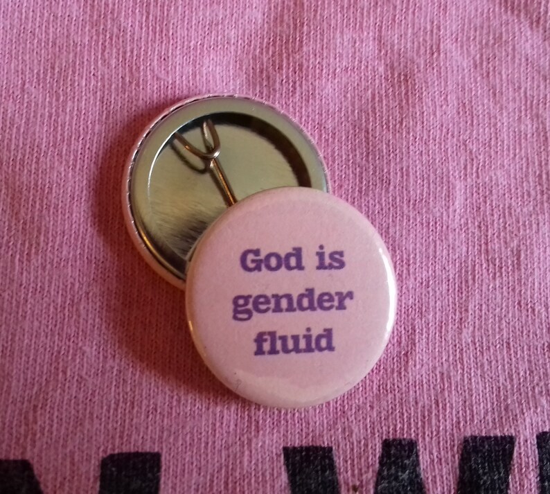 God is Gender Fluid Button Badge - Etsy
