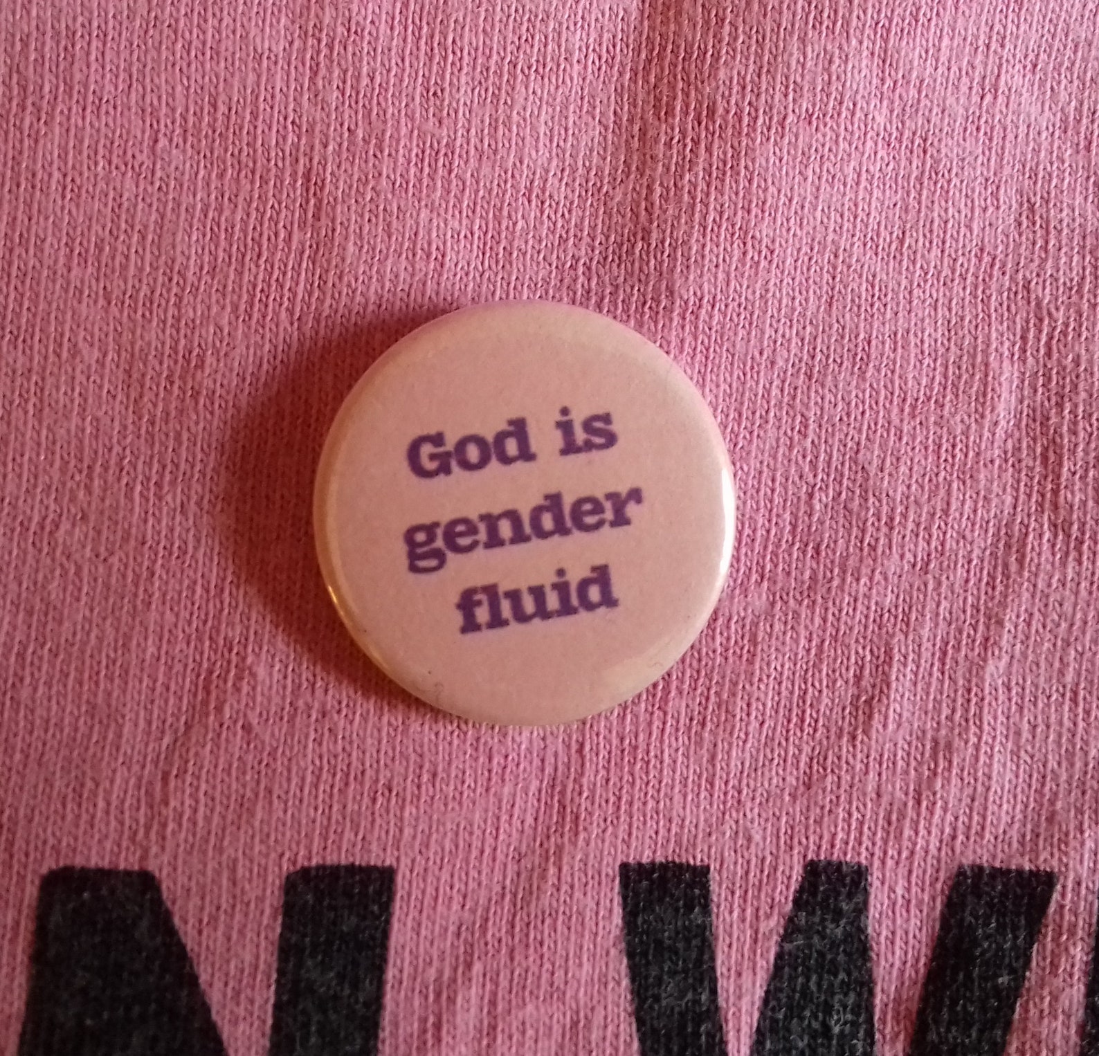 God is Gender Fluid Button Badge - Etsy