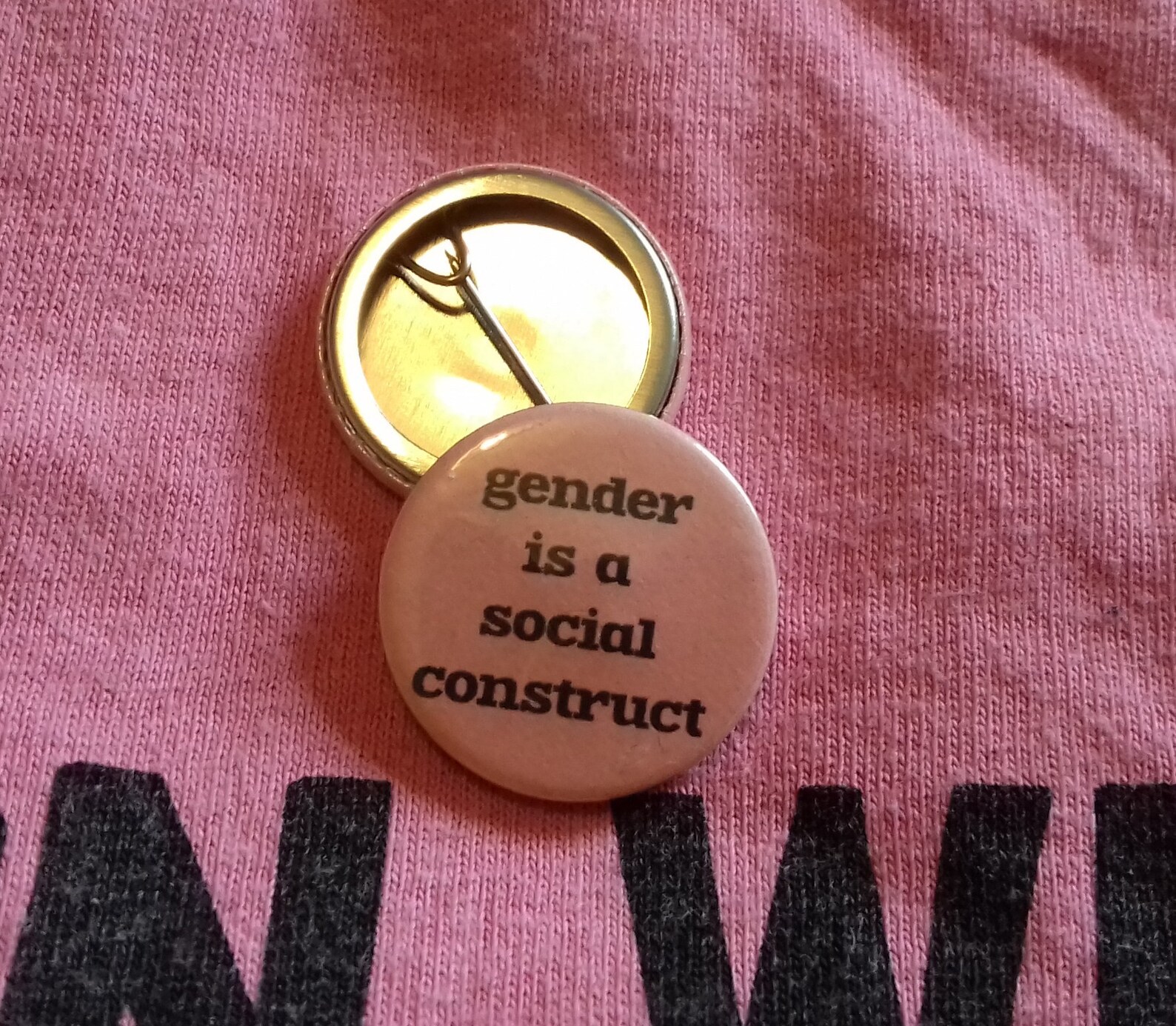 Gender is a Social Construct Button Badge - Etsy