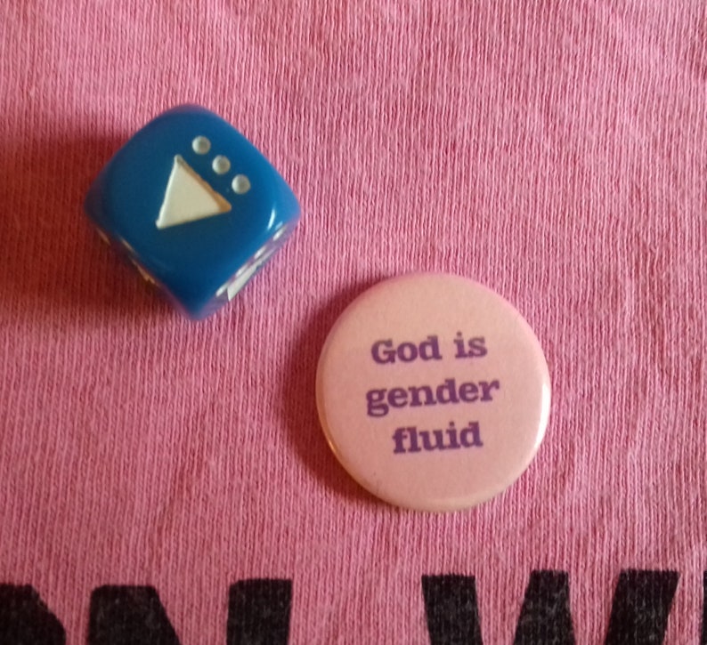 God is Gender Fluid Button Badge - Etsy