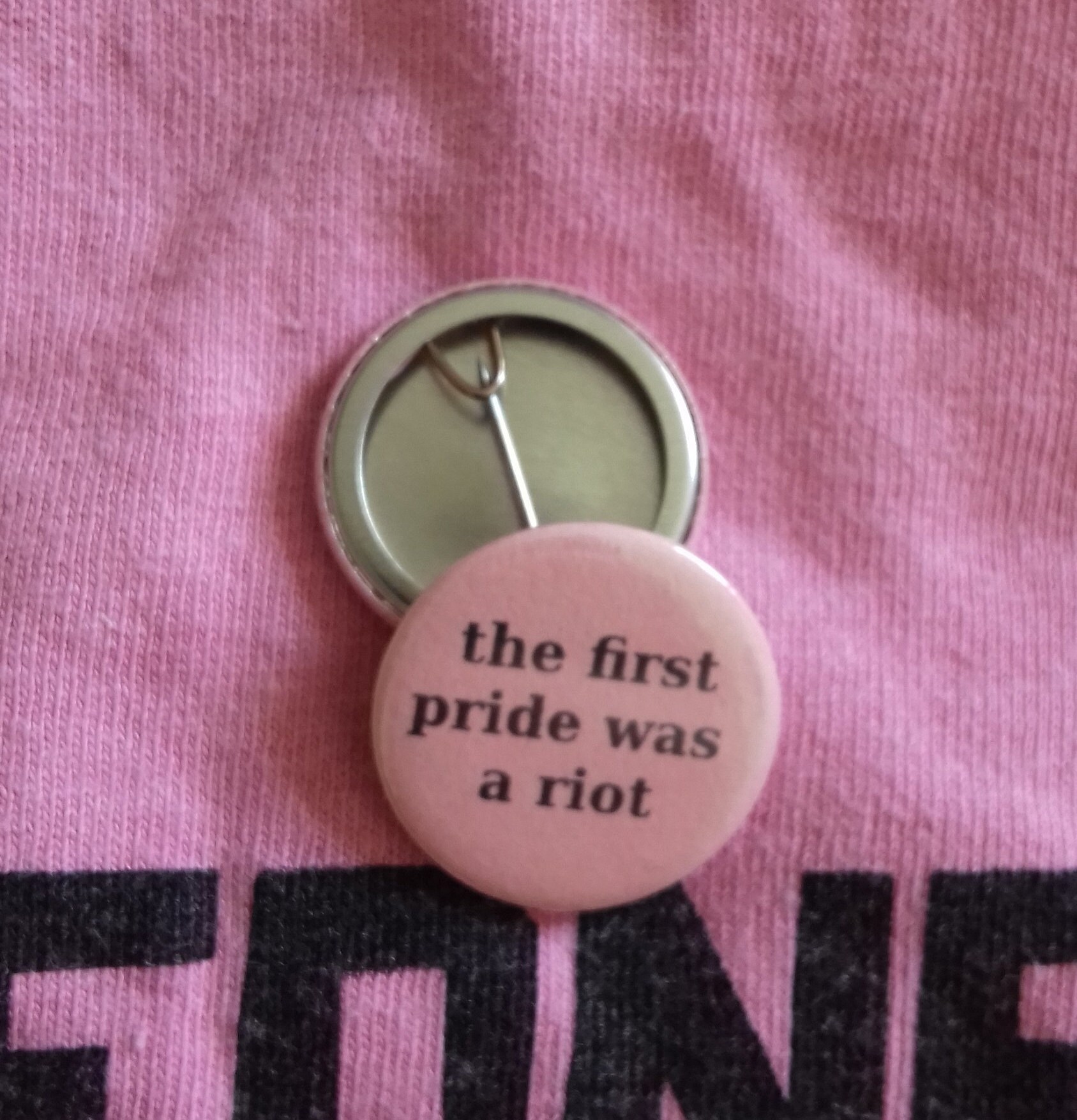 The First Pride Was a Riot Button Badge - Etsy
