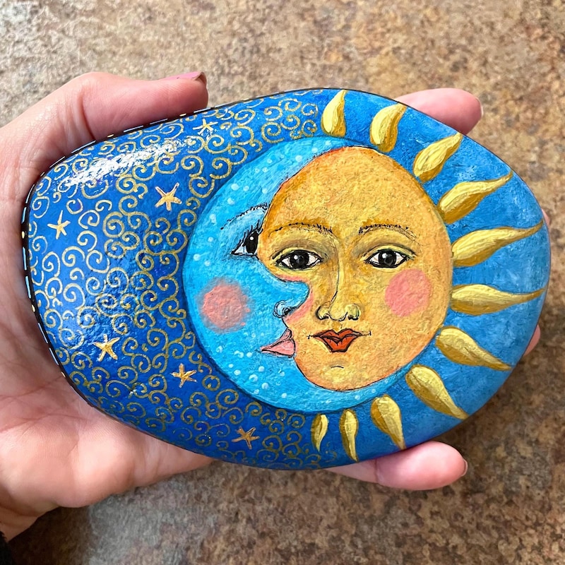 Rock Paperweight - Etsy
