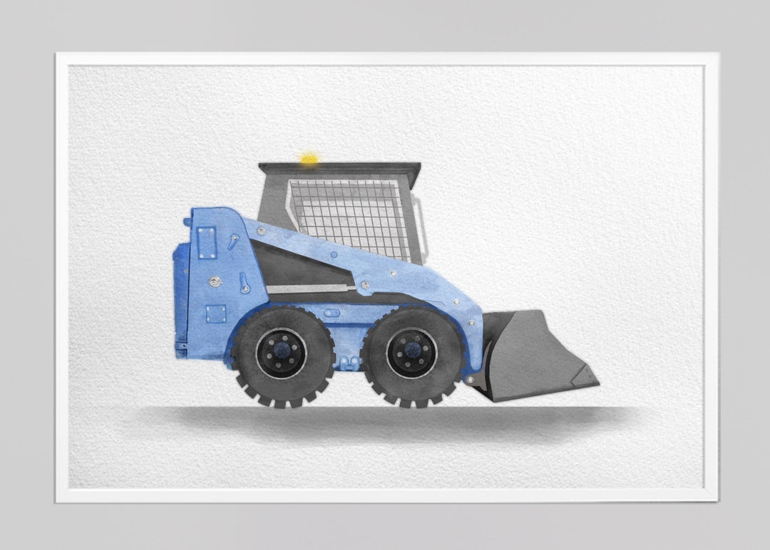 MINI LOADER Poster Digital Drawing Child's Room Decor Vehicle Download ...