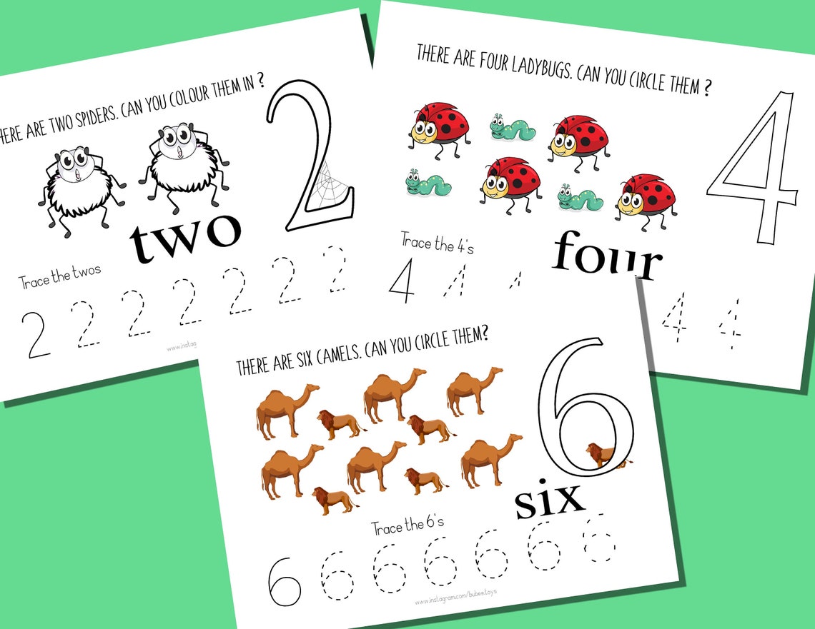 Homeschooling Numbers Printable Digital Download Preschool - Etsy Canada