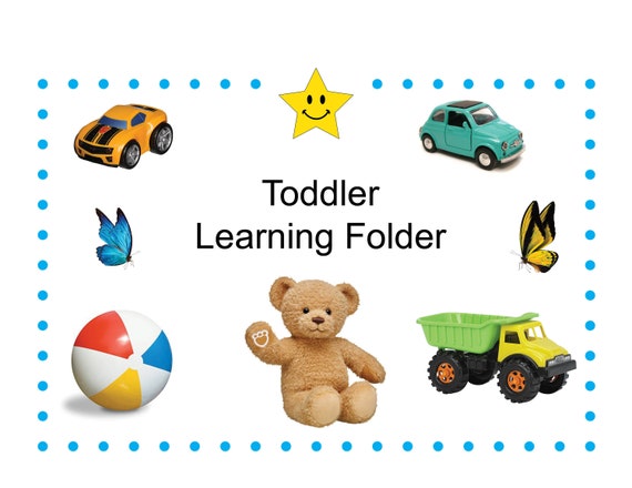 Toddler Learning Folder Printable Instant Download | Etsy