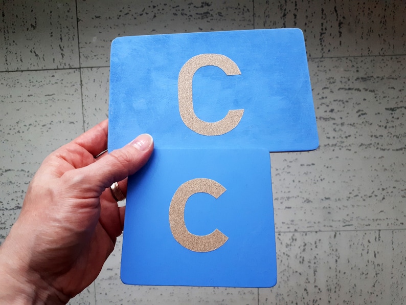 Montessori Sandpaper Letters DIY Inverted Print Instant - Etsy UK