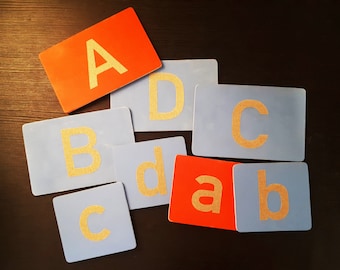 Montessori Sandpaper Letters DIY Template PRINT Uppercase - Etsy