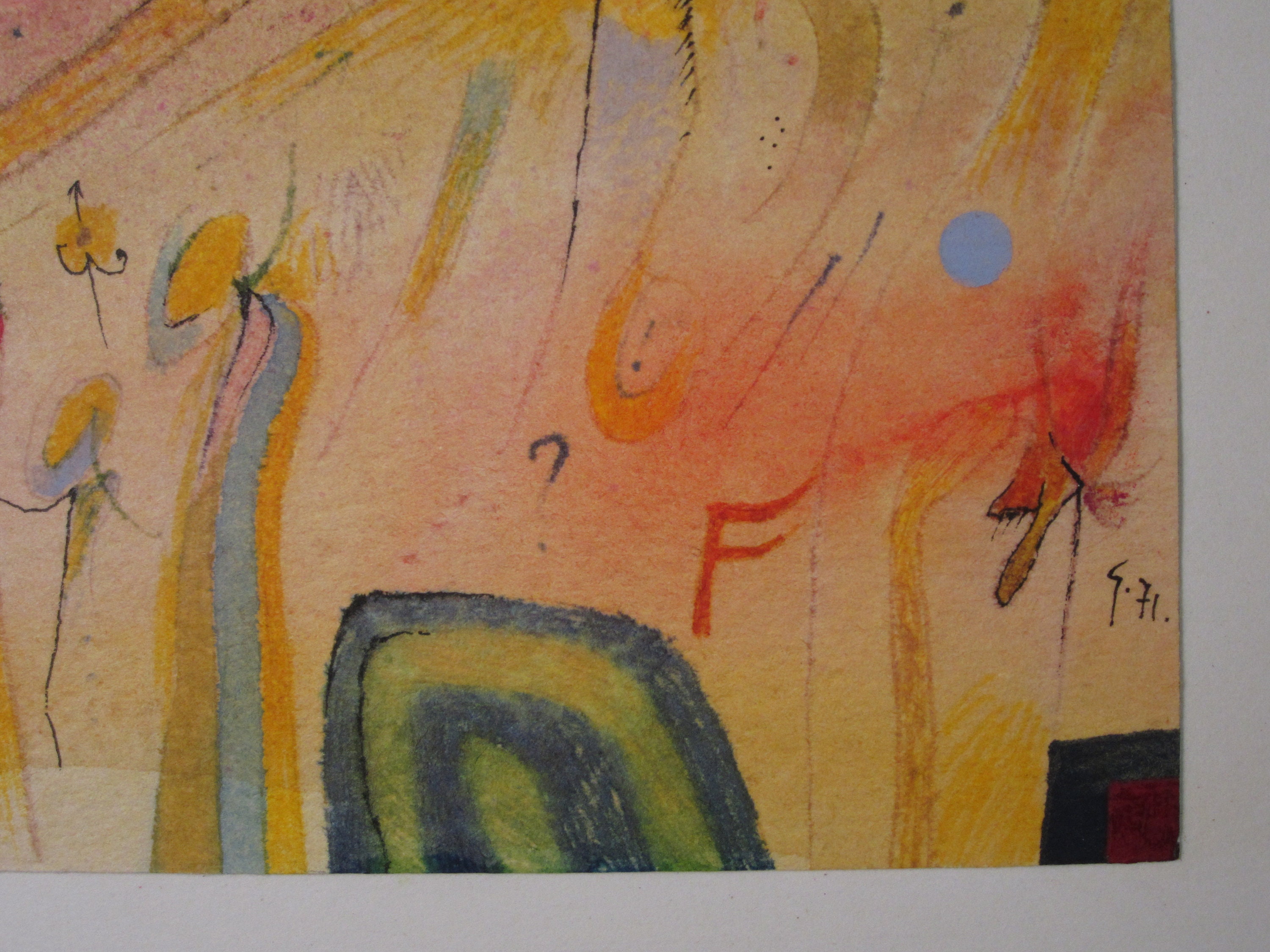 Roy Henry Gover Original Watercolor Painting ""frangdistrum" June 1971 ...