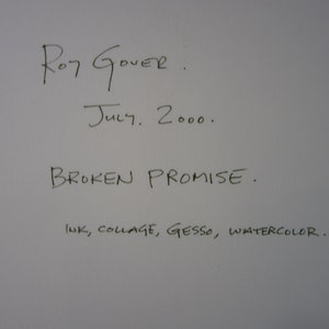 Roy Henry Gover Original Painting Titiled "broken Promise" Circa 2000 ...
