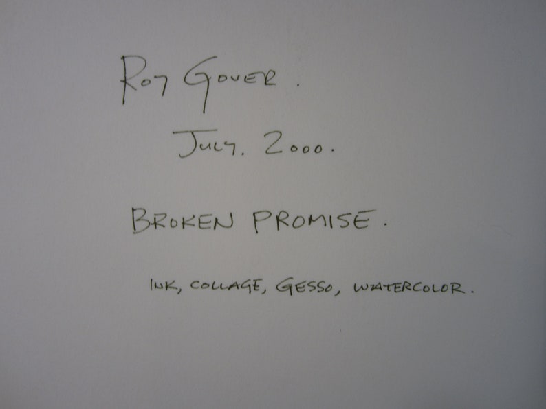 Roy Henry Gover Original Painting Titiled "broken Promise" Circa 2000 ...