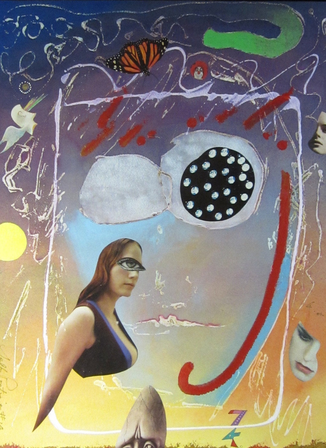 Roy Henry Gover Original Painting Titiled "self Portrait #14" Circa ...