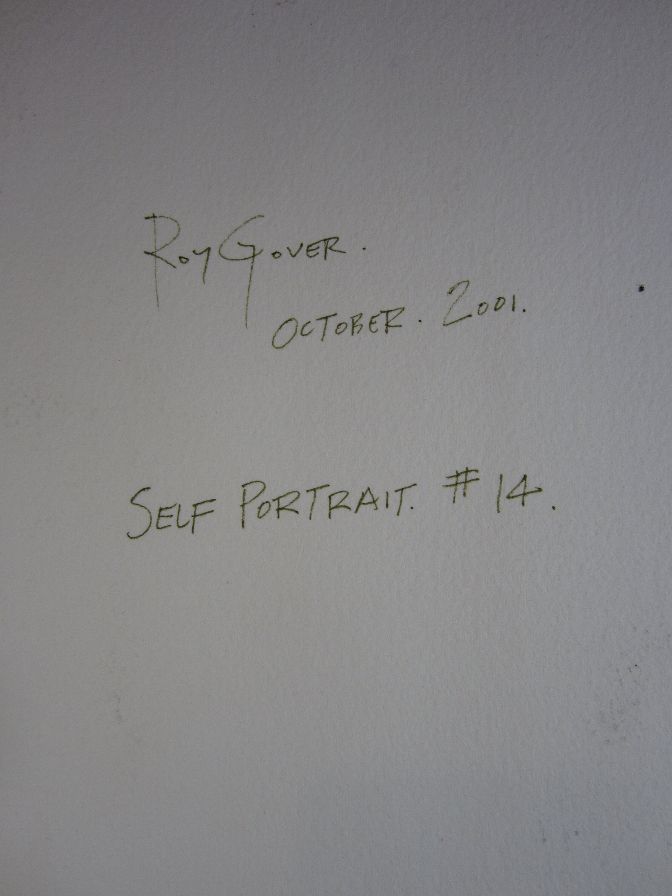 Roy Henry Gover Original Painting Titiled "self Portrait #14" Circa ...