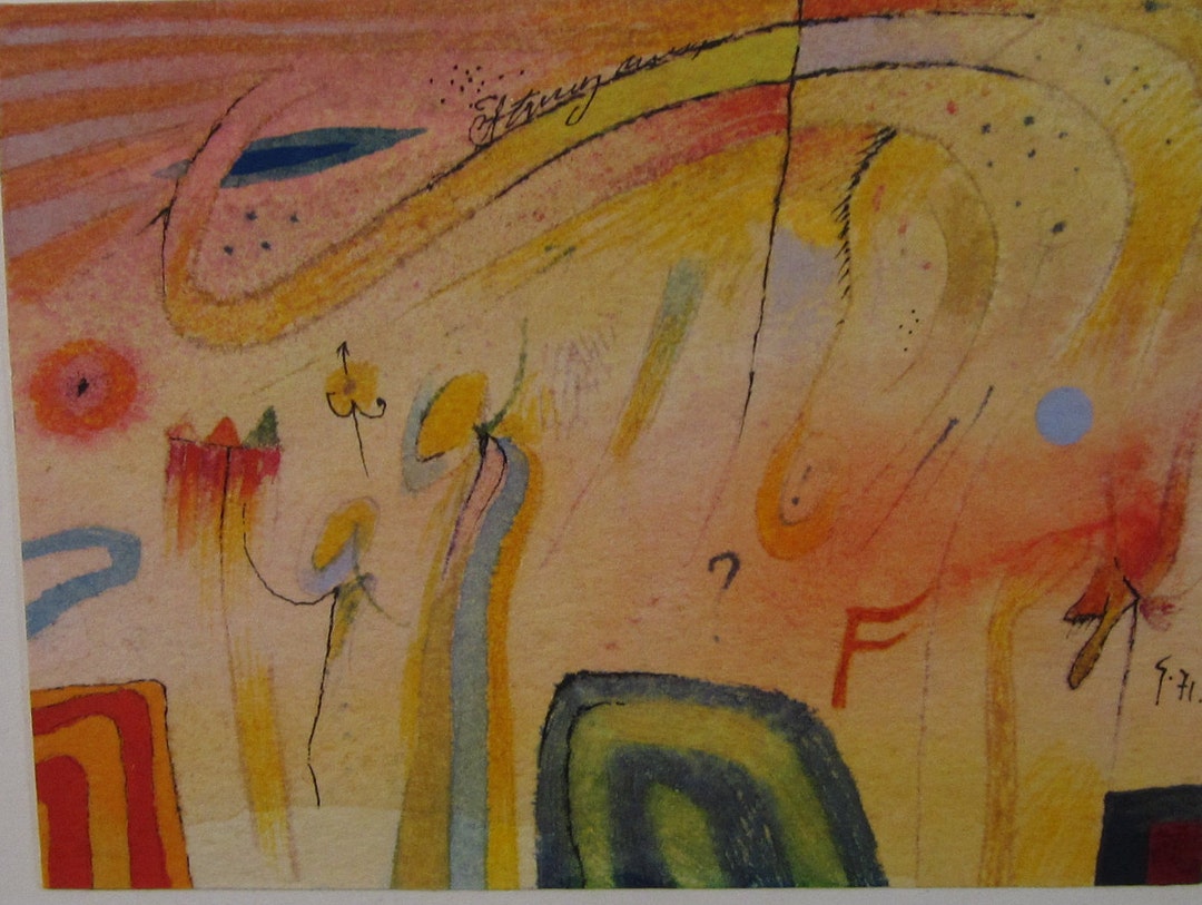 Roy Henry Gover Original Watercolor Painting ""frangdistrum" June 1971 ...