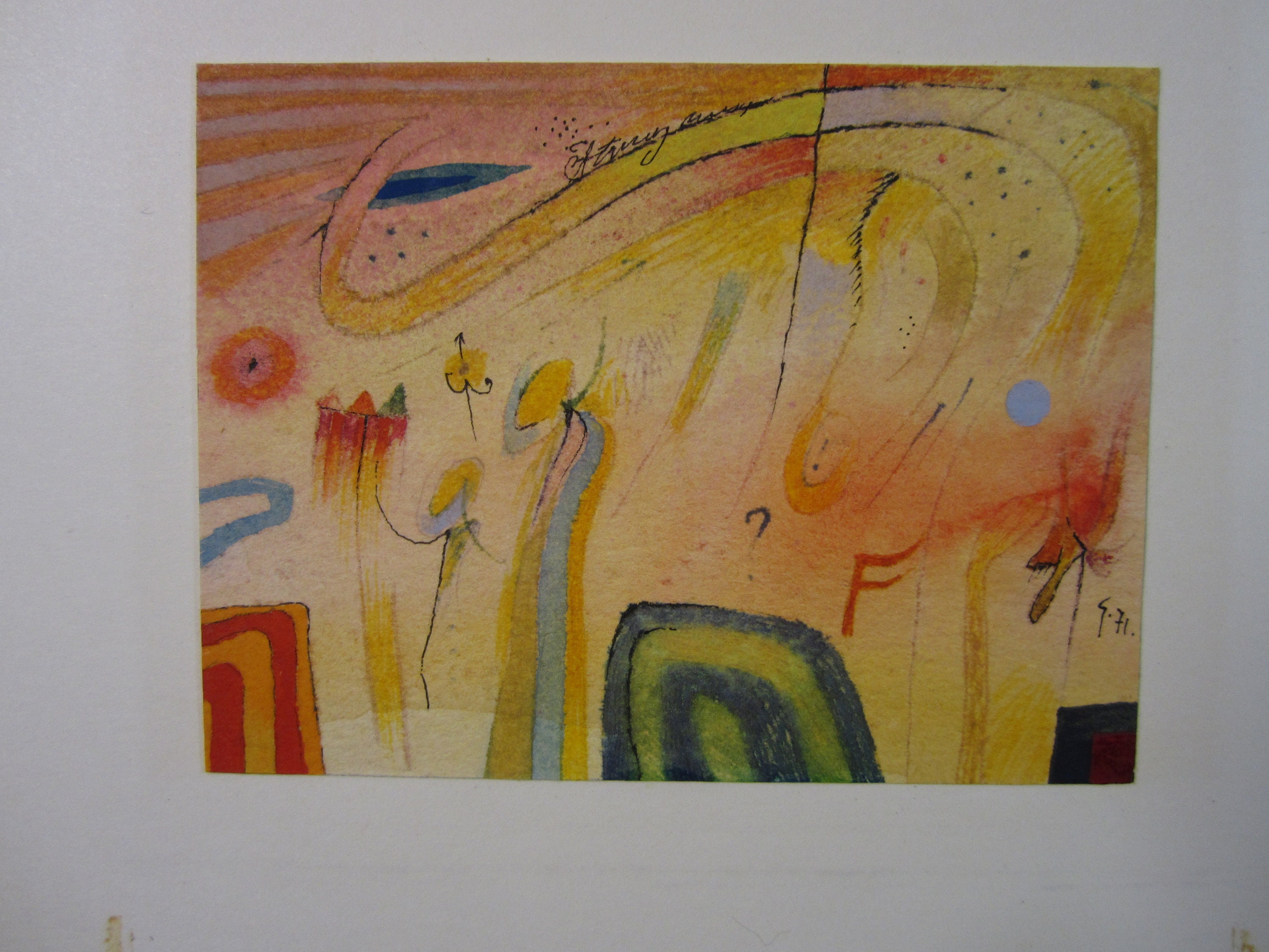 Roy Henry Gover Original Watercolor Painting ""frangdistrum" June 1971 ...