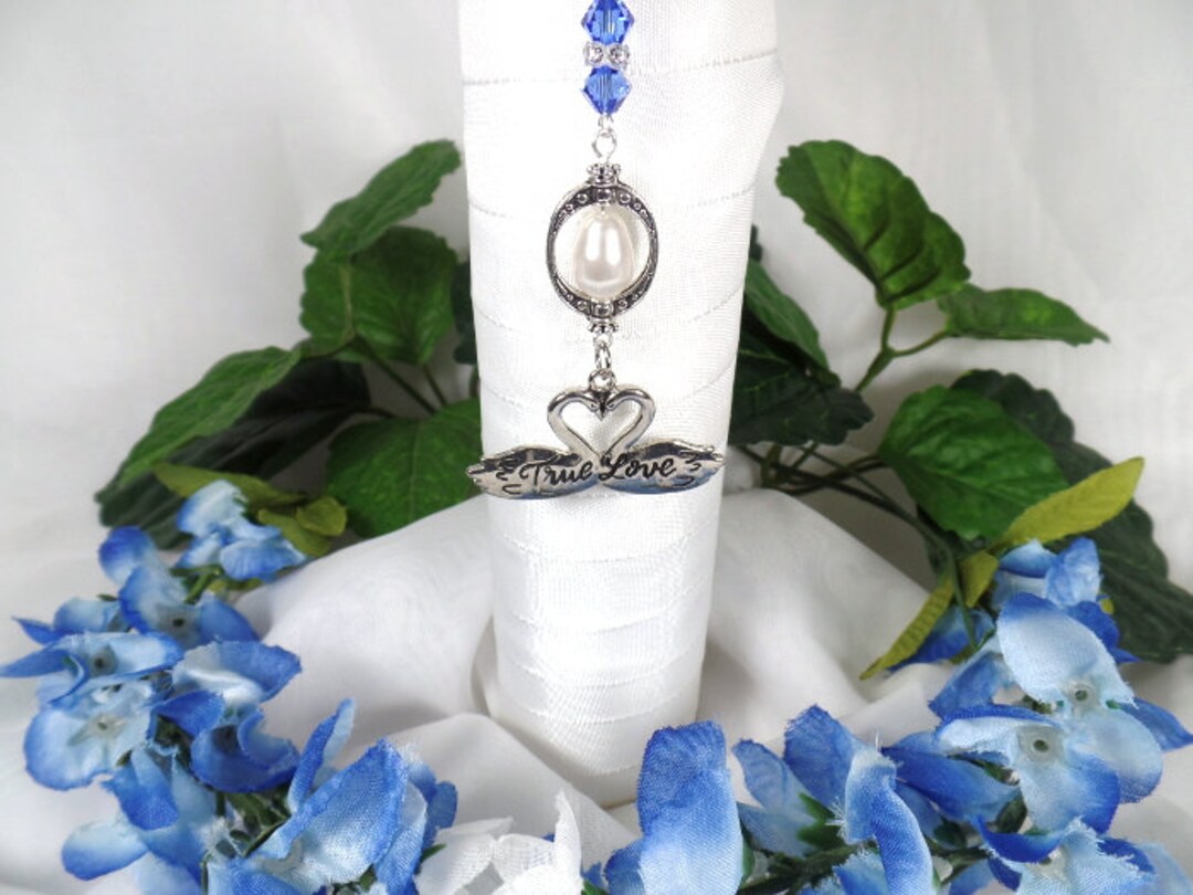 Something Blue Bridal Bouquet Charm for Bride Bridal Shower - Etsy