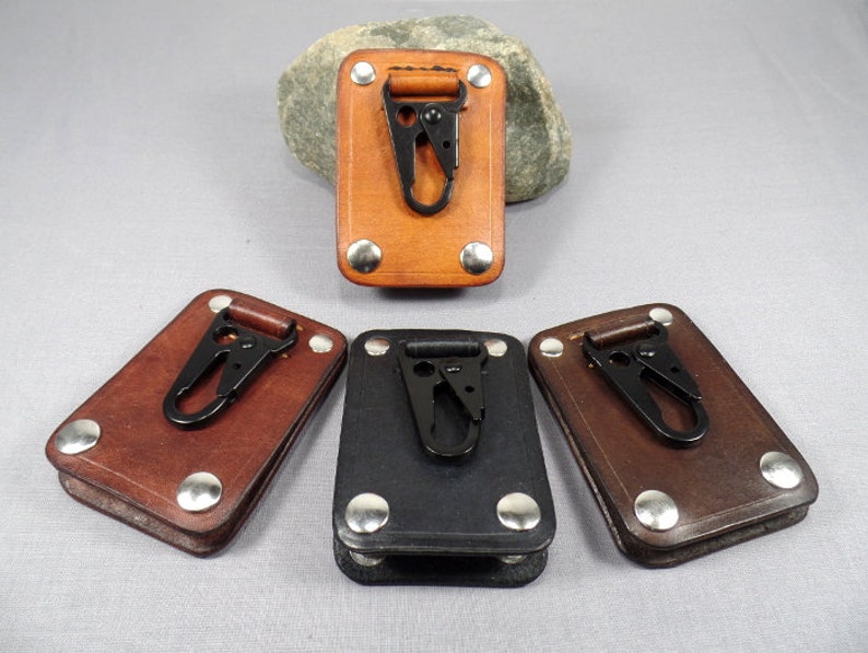 Heavy Duty Snap on Leather Belt Key Holder With HK Snap Hook - Etsy