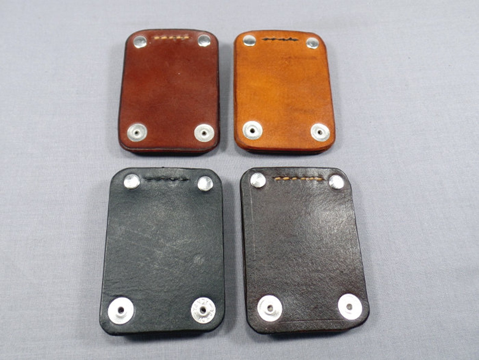 Heavy Duty Snap on Leather Belt Key Holder With HK Snap Hook Fathers ...