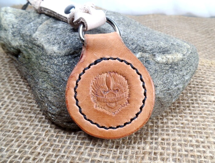Leather Live to Ride Motorcycle Wings Key Chain - Etsy