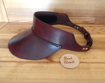 Leather Visor - Etsy