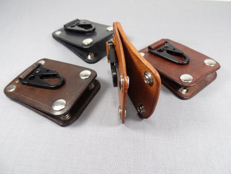 Heavy Duty Snap on Leather Belt Key Holder With HK Snap Hook - Etsy