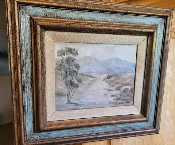 Vintage M B Somerville Artist California Oil Painting on - Etsy
