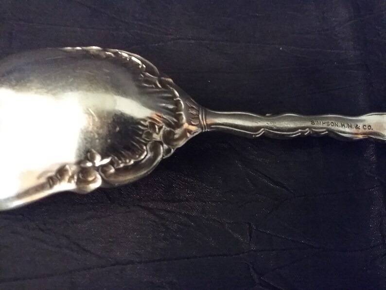 Simpson Hall & Miller, Pattern SIH6 Sugar Spoon - 1900 - Etsy