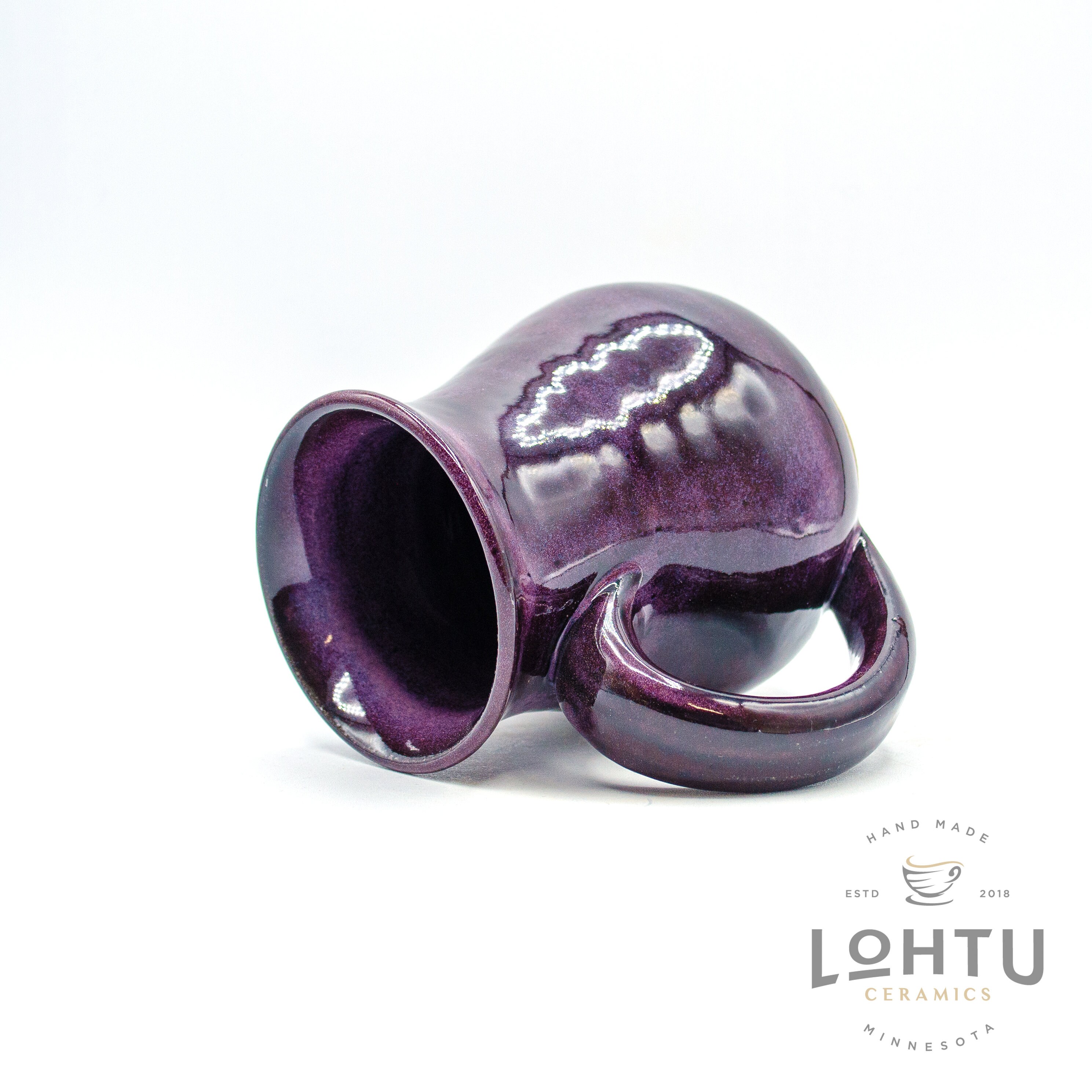 Midnight Violet Stoneware Mug Personalized Hygge Pottery - Etsy