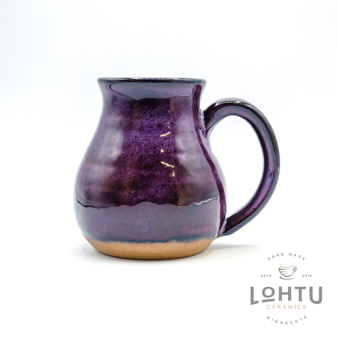 Midnight Violet Stoneware Mug Personalized Hygge Pottery Made to Order ...