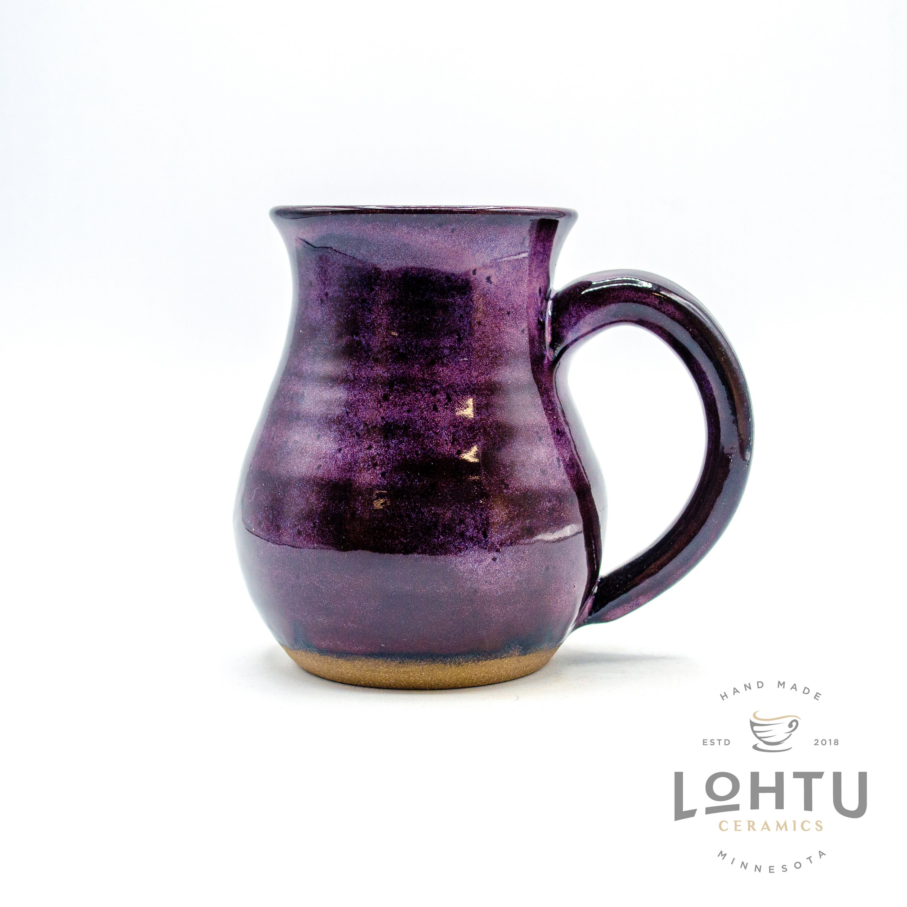 Midnight Violet Stoneware Mug Personalized Hygge Pottery - Etsy
