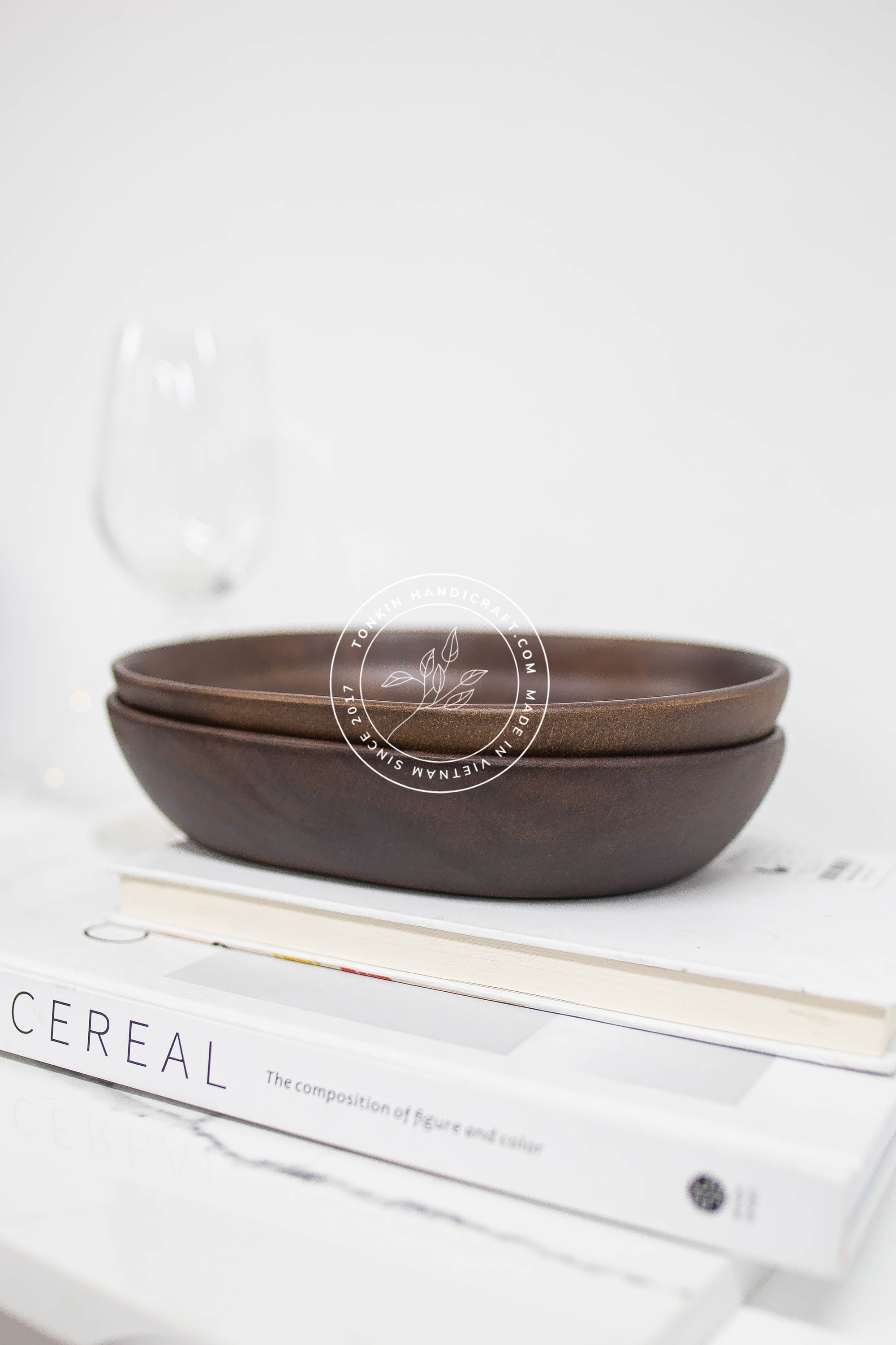 Oval Wooden Plate, Natural Wood Plate for Sushi, Fruit, Dessert Dish ...