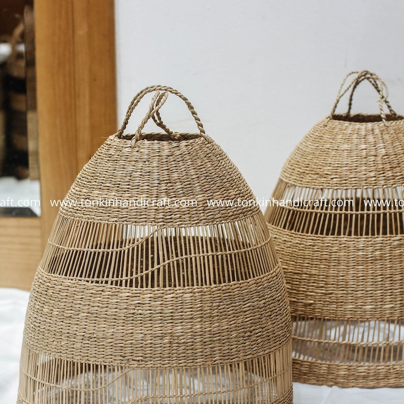 Rattan Pendant Light - Etsy