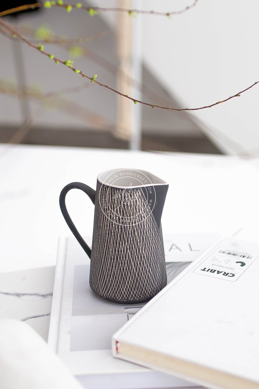 Small Jar Flower Vase, Milk Jar, Minimal Decor Tablewares, Modern ...
