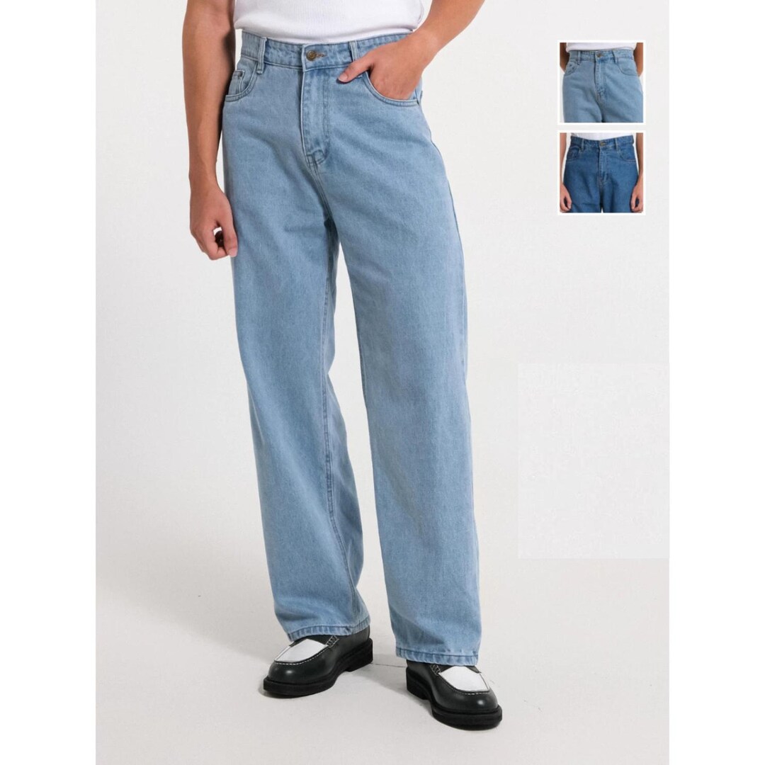 Men's Long Jeans, Minimalist Fashion Jeans for Men, Denim Fabric Jeans ...