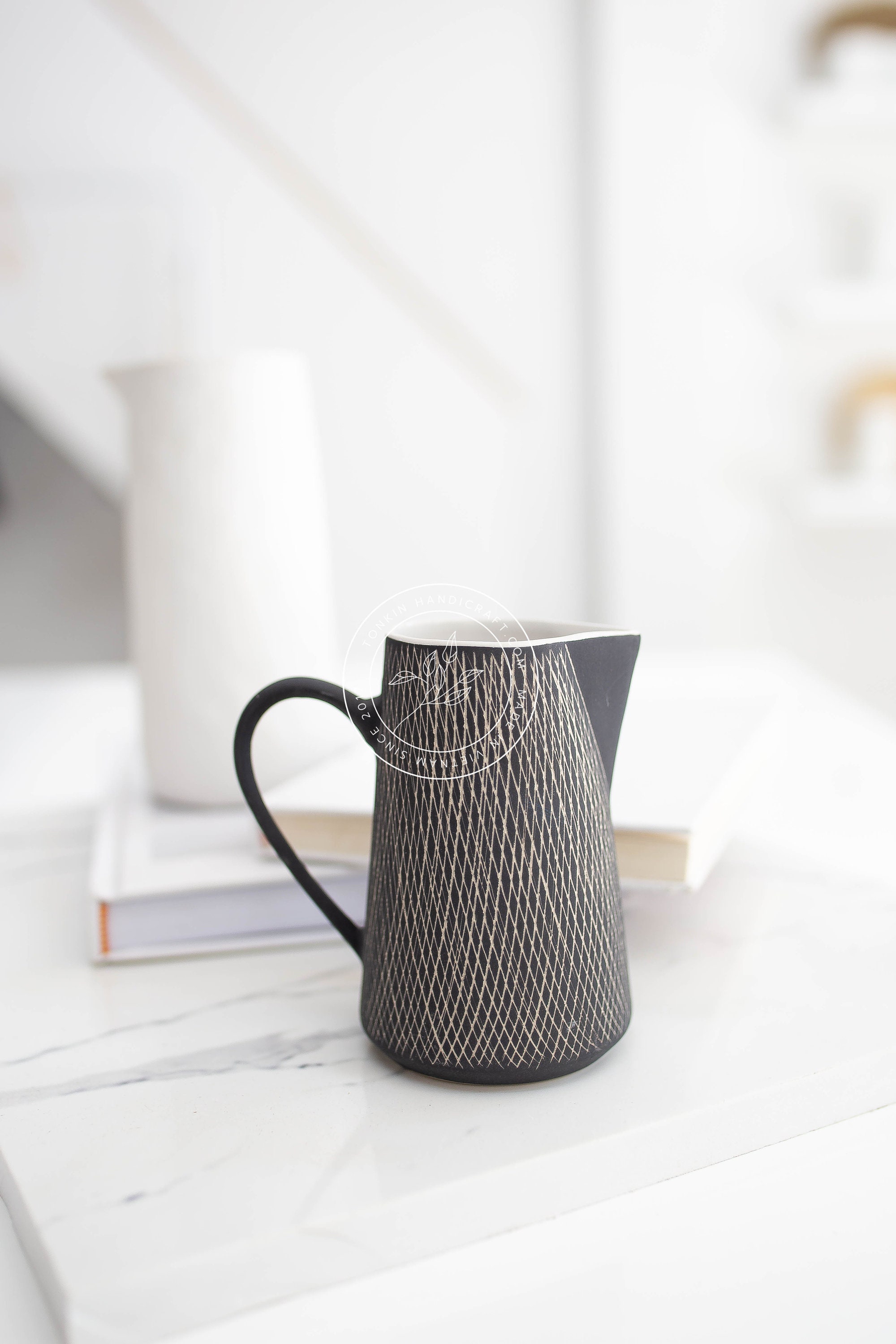 Small Jar Flower Vase, Milk Jar, Minimal Decor Tablewares, Modern ...