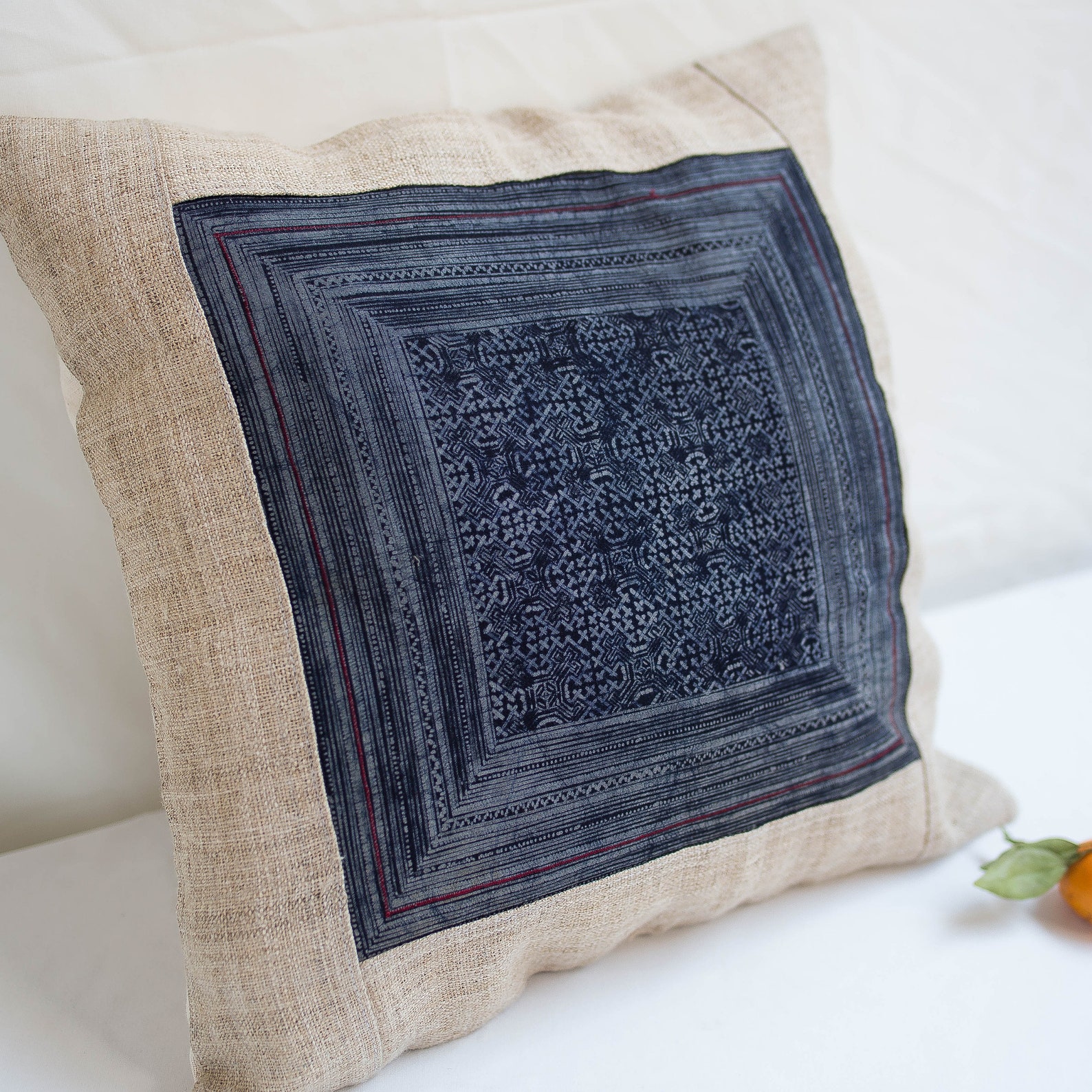 Indigo Batik Hmong Cushion Cloth Pillow Cover for Couchsofa - Etsy