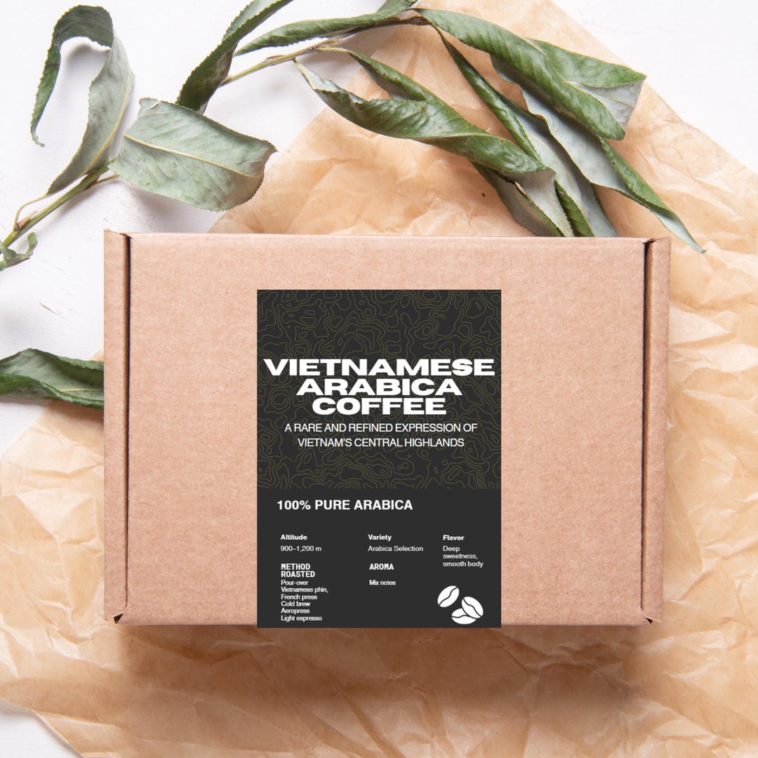 Vietnamese Coffee Sampler Box, 100% Premium Arabica Whole Bean Sample ...