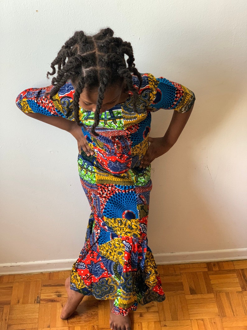 Girls African Print Dress Girls Dashiki Dress Girls - Etsy Canada