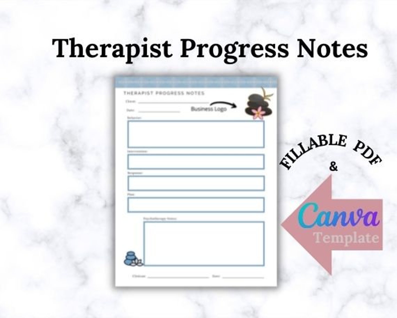 Therapist Progress Notes, BIRP Notes for Therapist, Counselor Progress ...