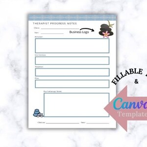 Therapist Progress Notes, BIRP Notes for Therapist, Counselor Progress ...