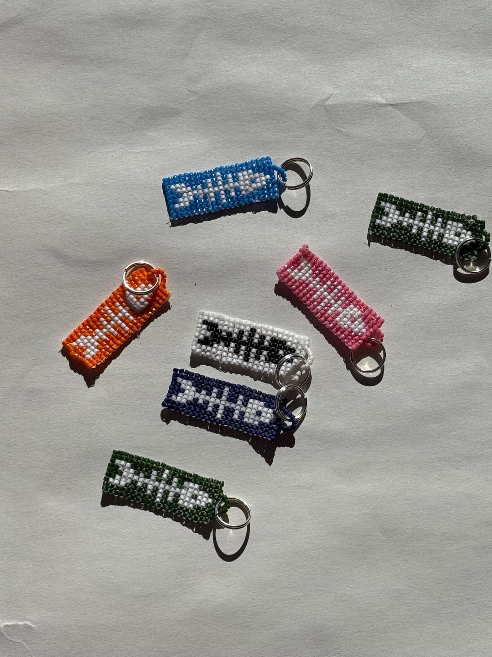 Handmade Beaded Fish Keychain, Bead Fish Charm, Beaded Fish Bag Charm ...