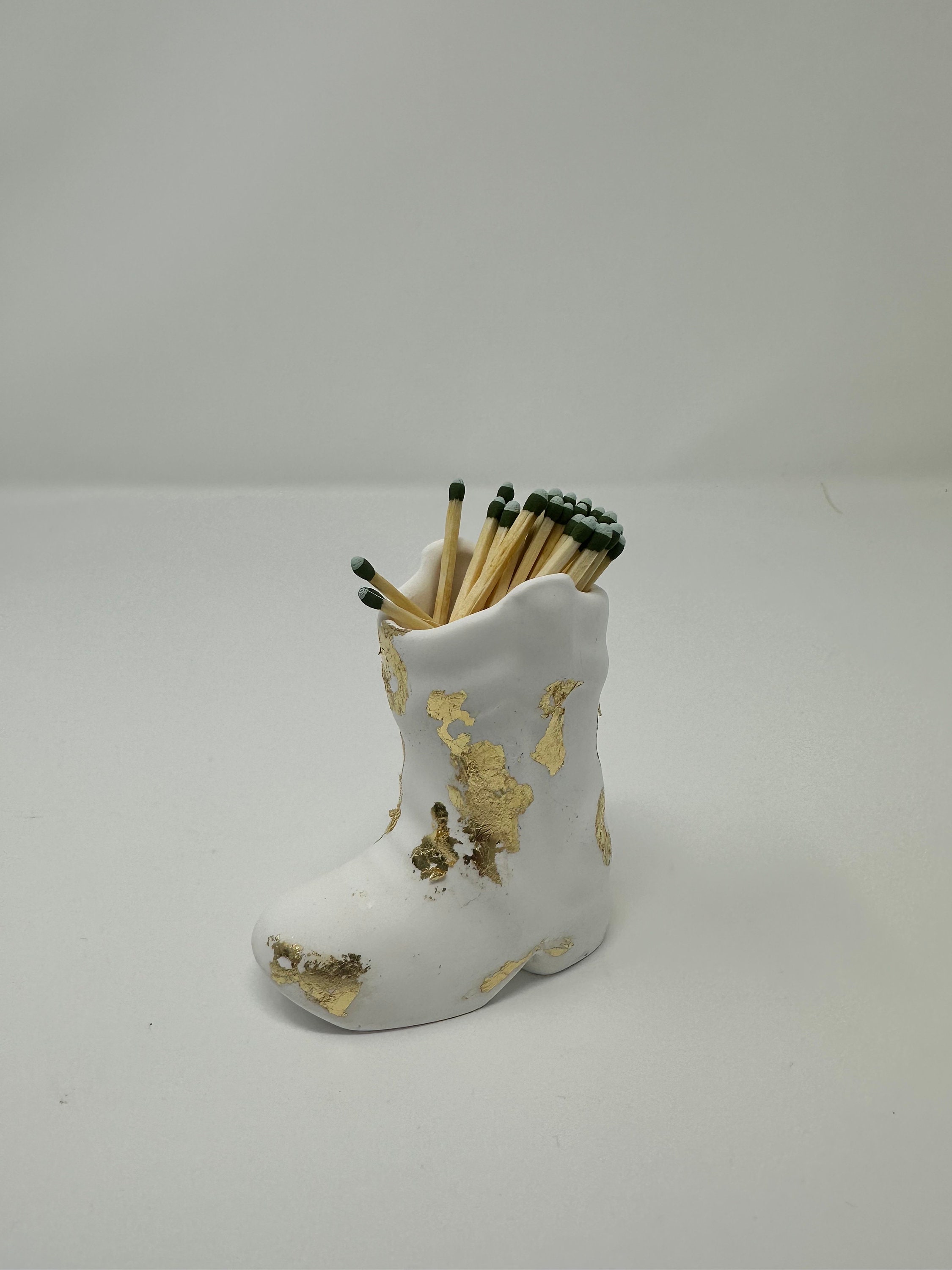 Cowboy Boot Match Stick Holder With Strike Paper, Match Stick Displa ...